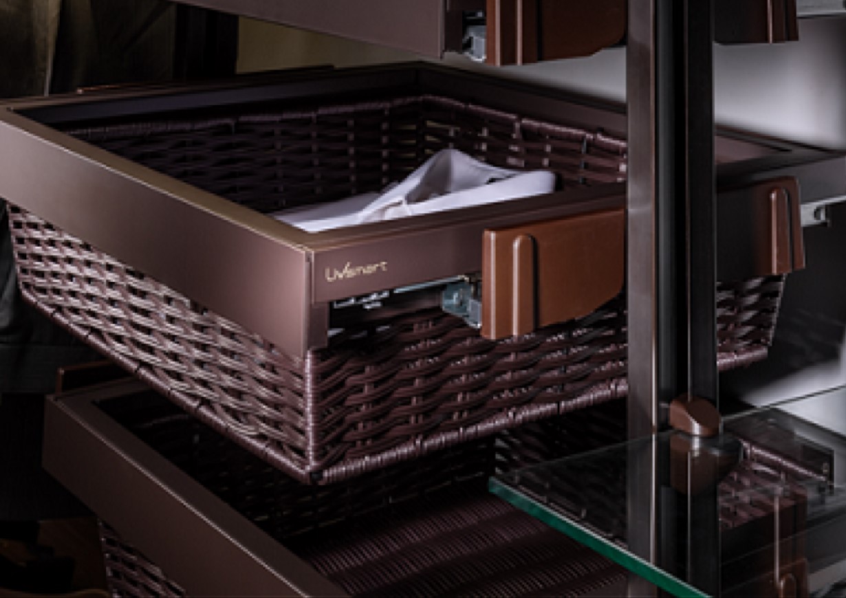 Wardrobe Pullout Wicker Basket Soft Close - Internal Accessories ...