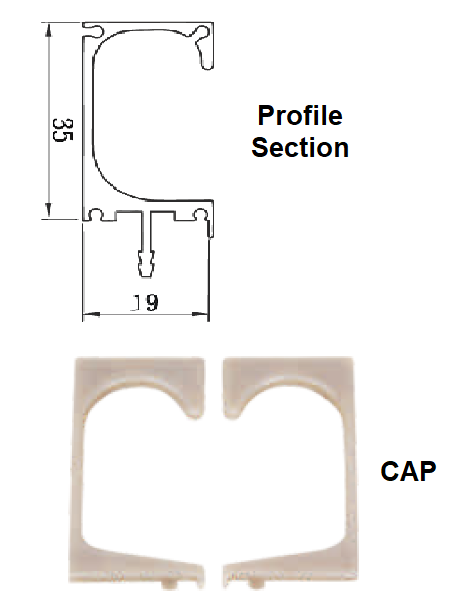 Aluminium G Profile Handles - Profile Handles - Truww Products ...