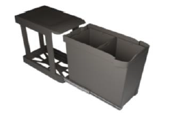 Pull Out Double Waste Bin - Under Sink Accessories - Truww Products ...